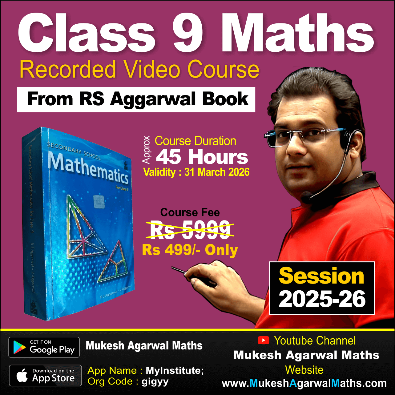 Class9 – Mukesh Agarwal Maths